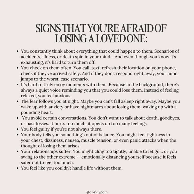What to Do When You Constantly Worry About Losing Someone